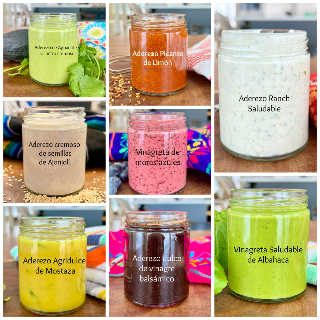 8 Aderezos Saludables para tus Ensaladas