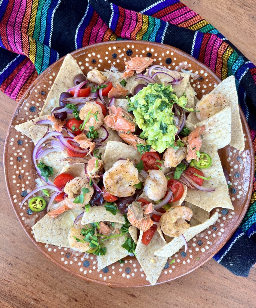 Healthy Nachos Recipe With Grilled Shrimp - The Healing Cookbook